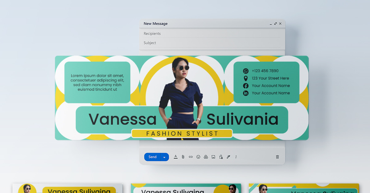 Memphis Email Header Template #485823 - TemplateMonster
