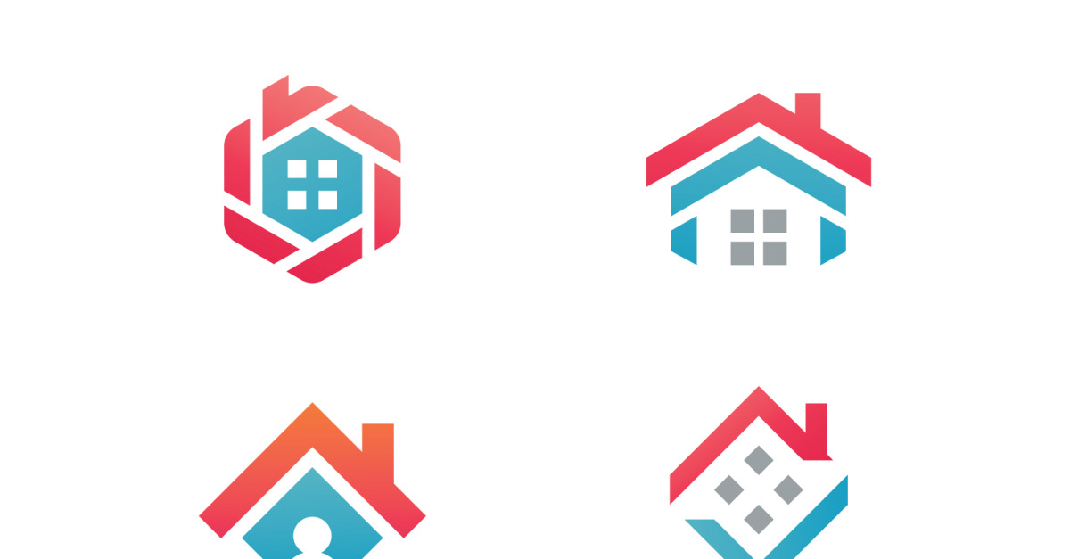 Haus-Logo-Vektor-Vorlage, Kreative Immobilien- und Hausbau-Symbol-Logo ...
