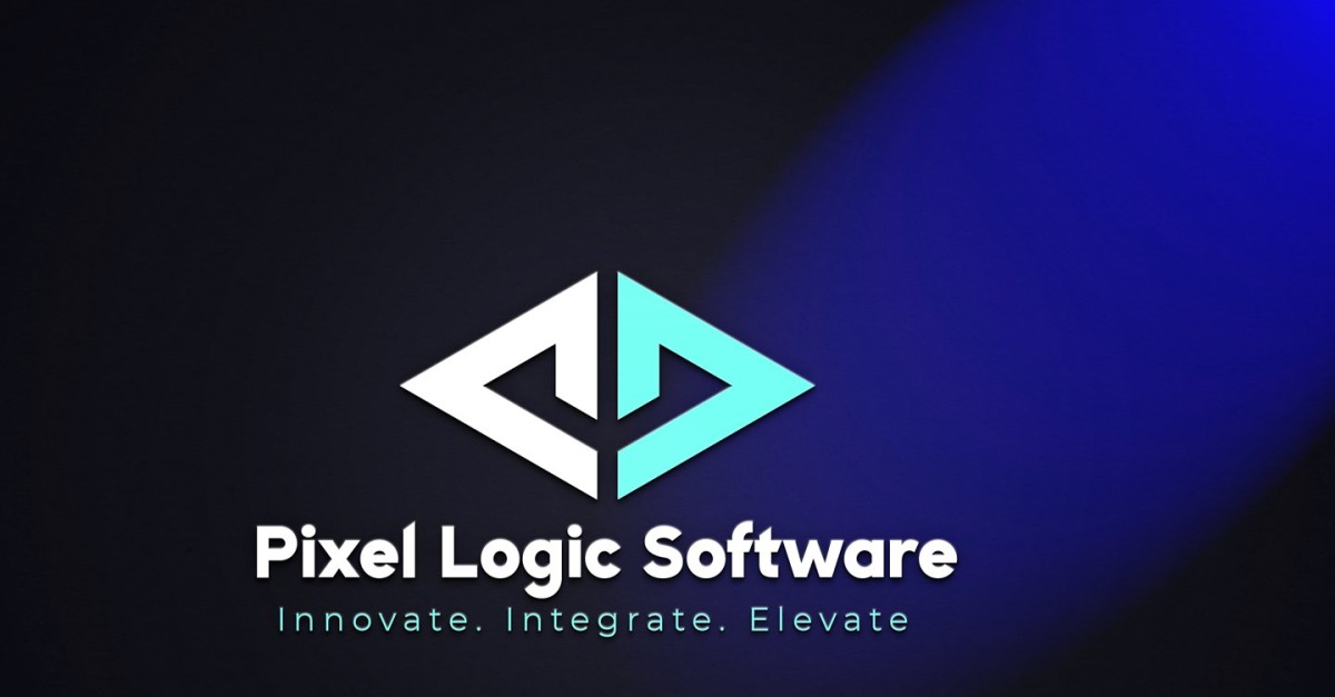 Modèle de logo du logiciel Pixel Logic - TemplateMonster