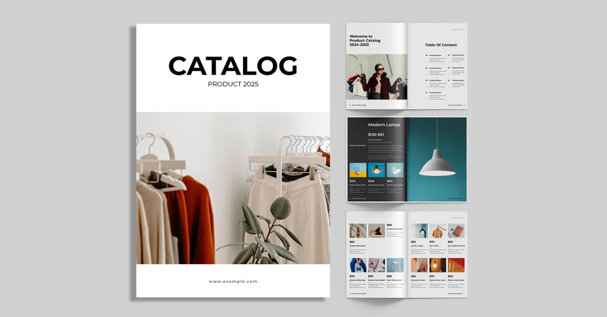 Product Catalog Design Layout Template - TemplateMonster