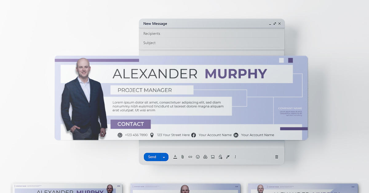 Intestazione e-mail professionale #486598 - TemplateMonster