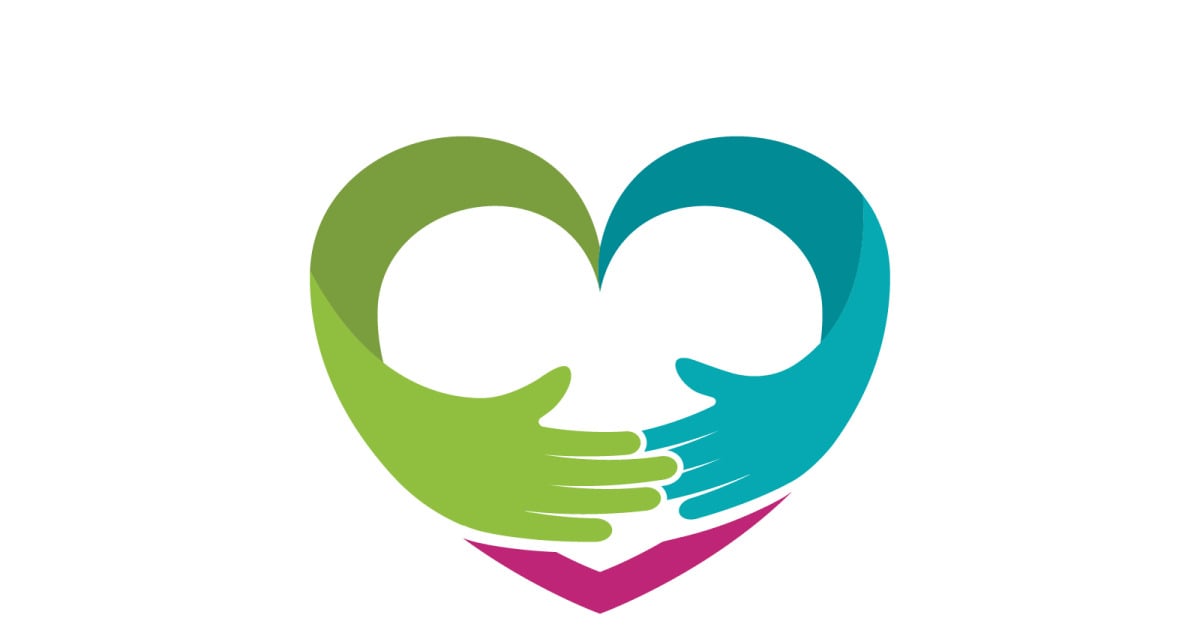 Modèle de conception de logo d'entraide mutuelle pour les soins sociaux ...