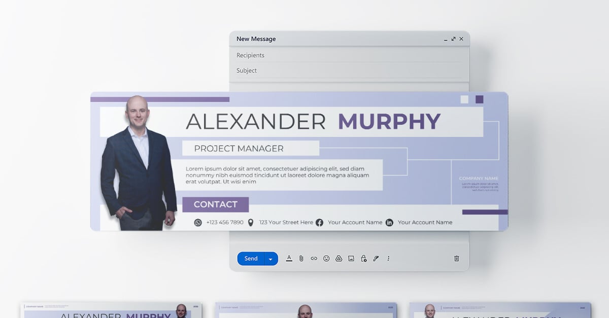 Professional Email Header #486598 - TemplateMonster
