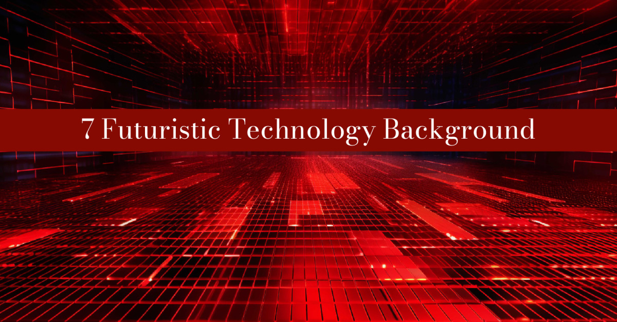 A red futuristic technology background - TemplateMonster