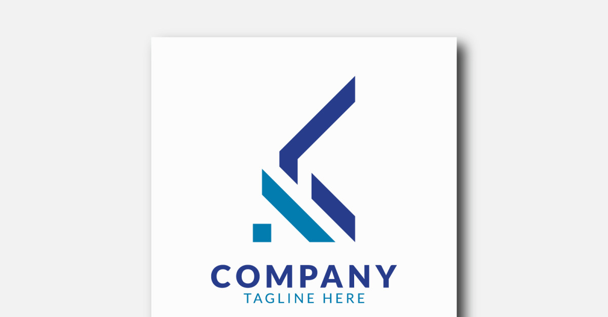 Real estate k letter abstract logo template.