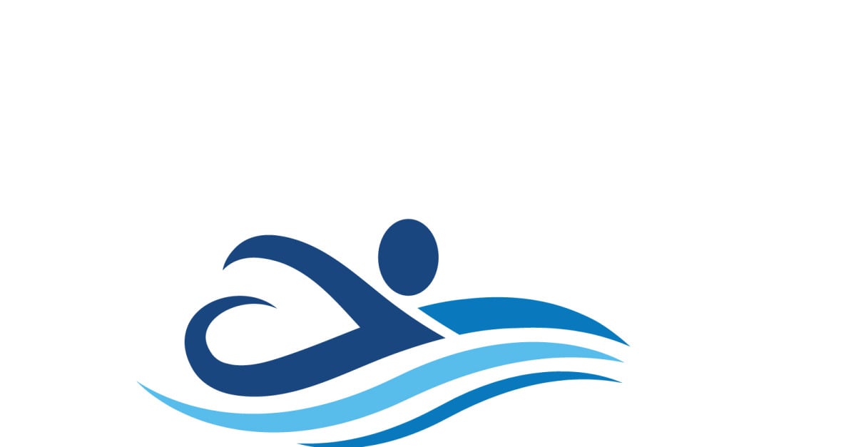 Water Sport swimming Vector illustration Logo design Template v.45