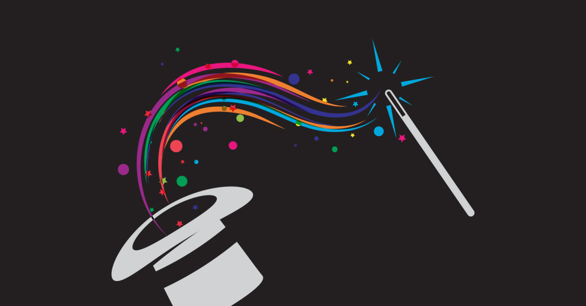 Magic show circus event logo icon illustration design template v.29