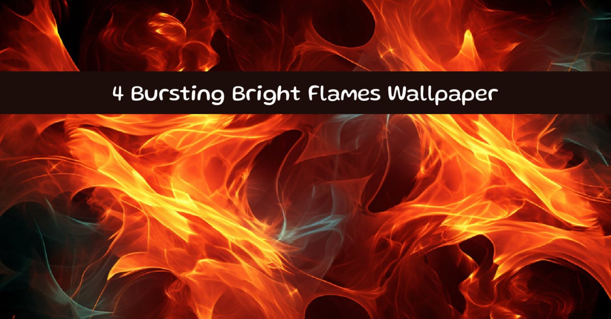 Bursting bright flames wallpaper #488374 - TemplateMonster