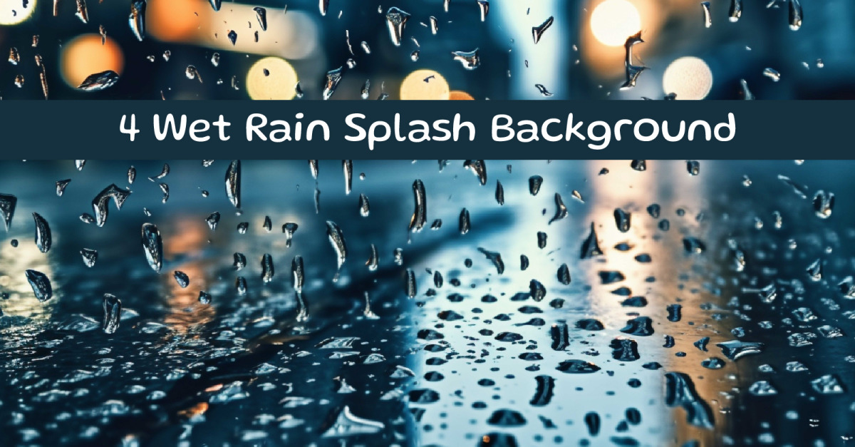 Wet rain splash background #488348 - TemplateMonster