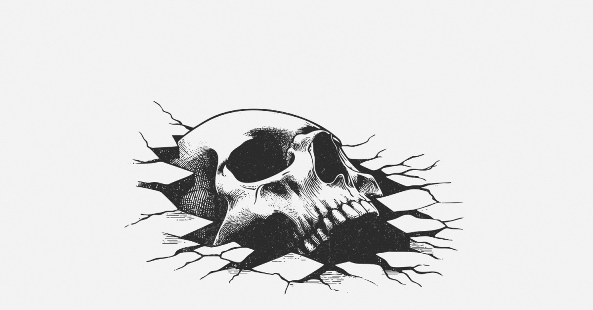 Skull In The Wall PNG, Skull png, Skeleton png, Digital Product ...