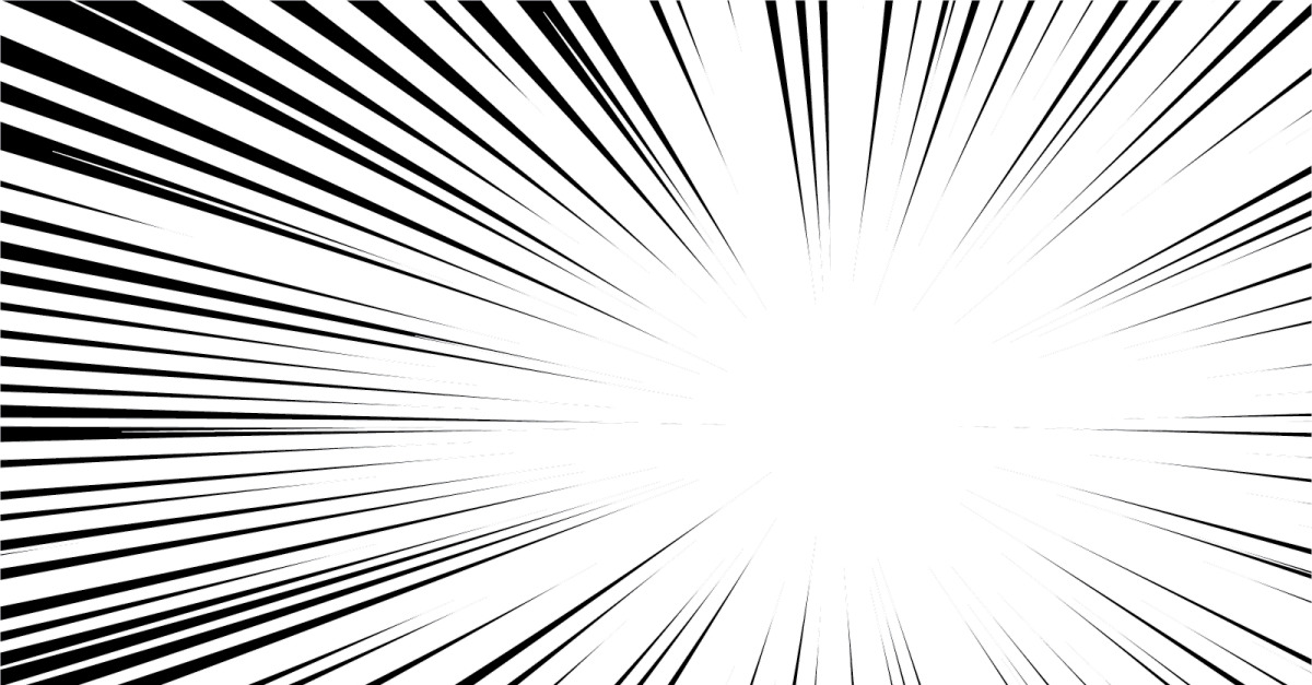 Speed Lines Comic Book Design Element Vector Illustration v.14