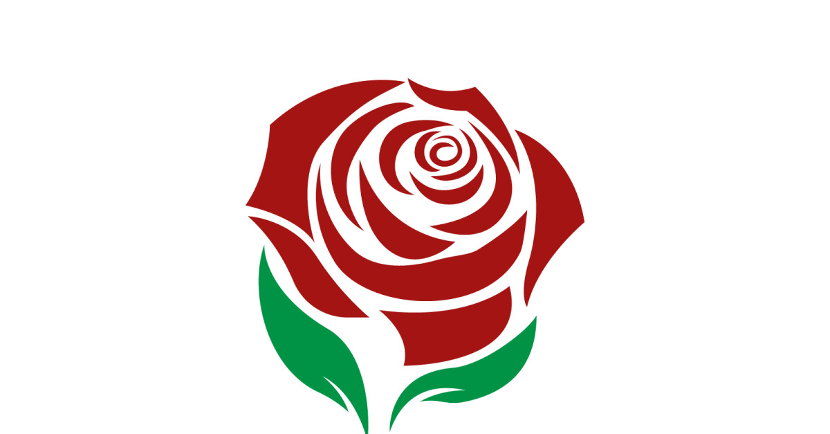 Gül çiçek Logo Şablonu vektör simge çizimi v.6