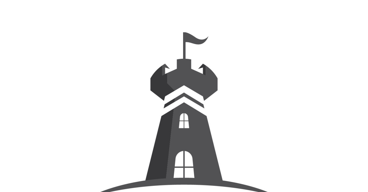 Castle building vector illustration design Template v.7