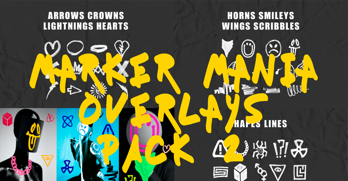 Hand-Drawn Marker Mania Overlays Pack 2 - TemplateMonster