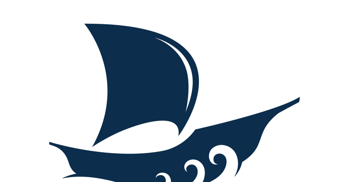 Cruise ship Ocean Logo Template illustration design v.2