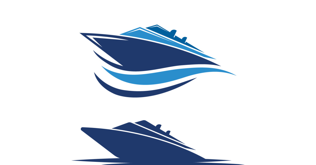 Cruise ship Ocean Logo Template illustration design v.14