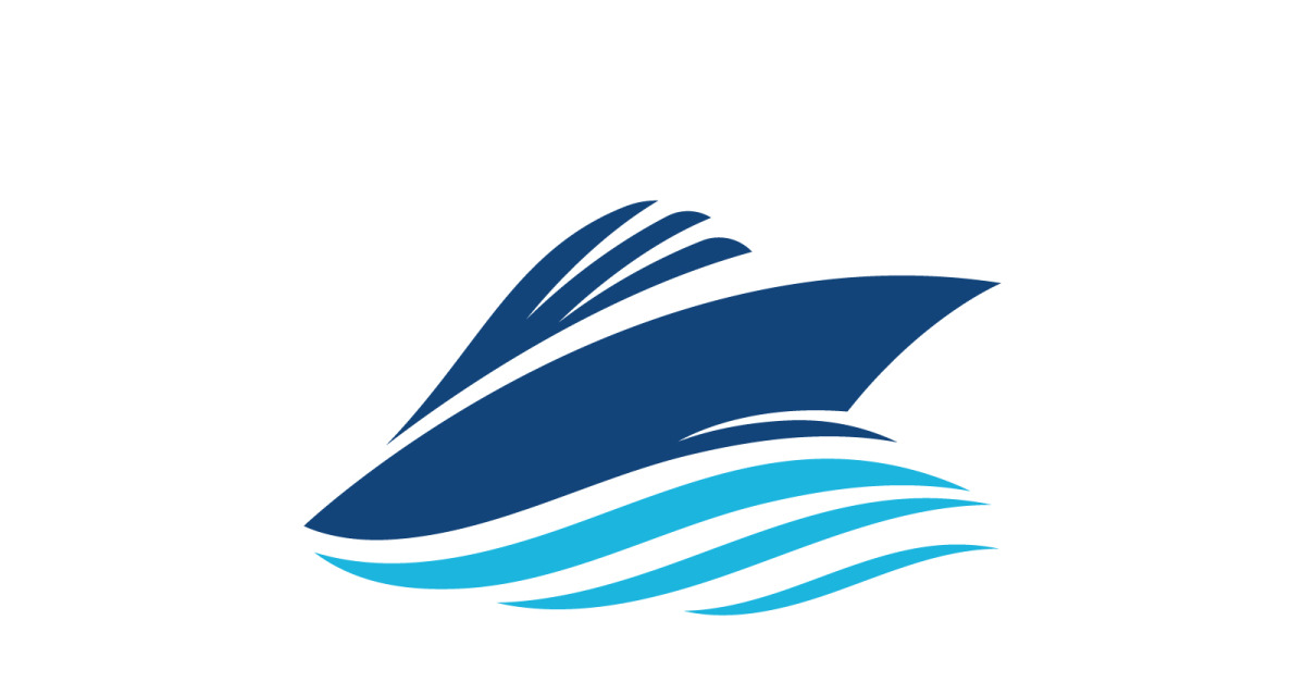 Cruise ship Ocean Logo Template illustration design v.20
