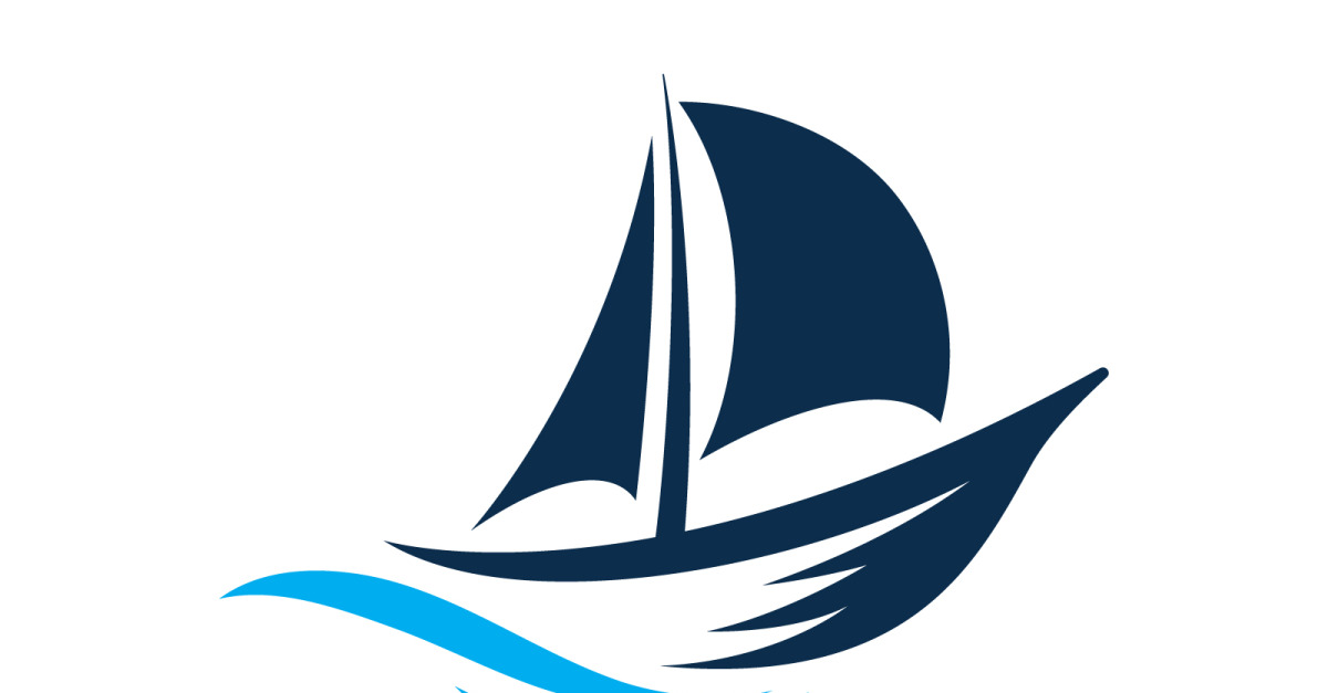 Cruise ship Ocean Logo Template illustration design v.5