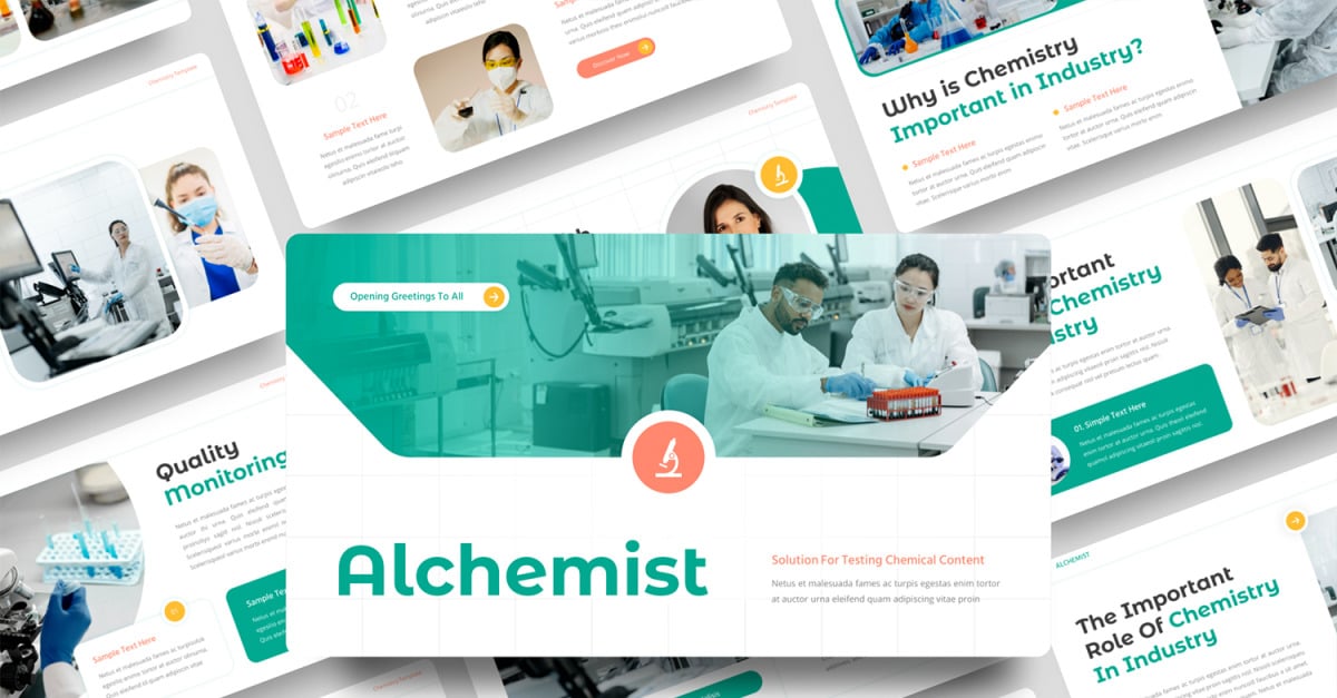 Alquimista - Plantilla de PowerPoint sobre Química