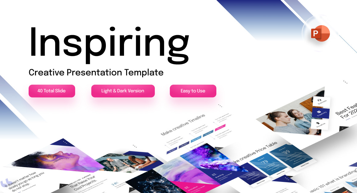 Inspiring Creative PowerPoint Template - TemplateMonster