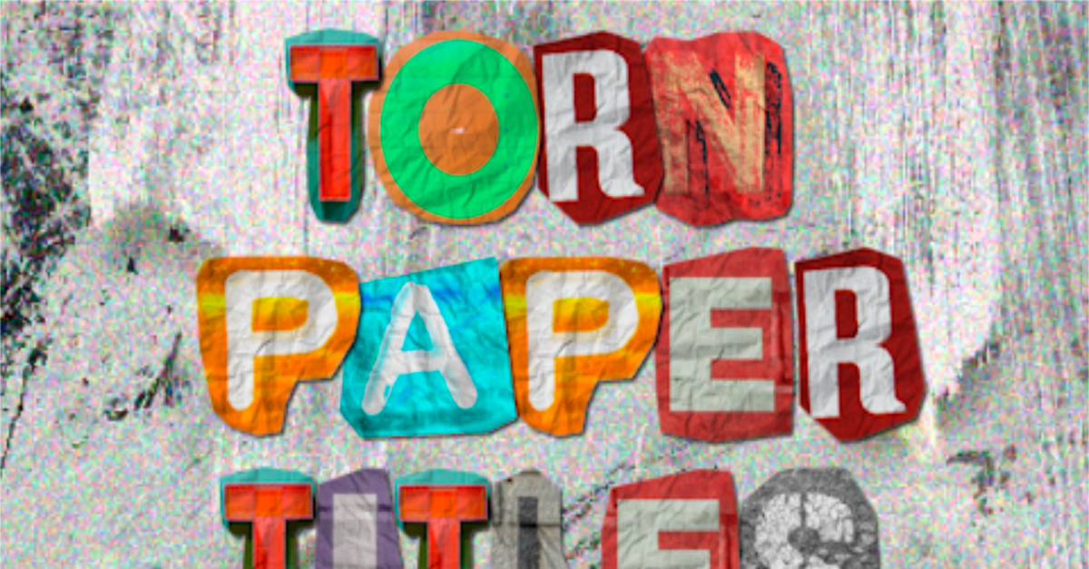 Pack Of Torn Paper Alphabet On Alpha - TemplateMonster
