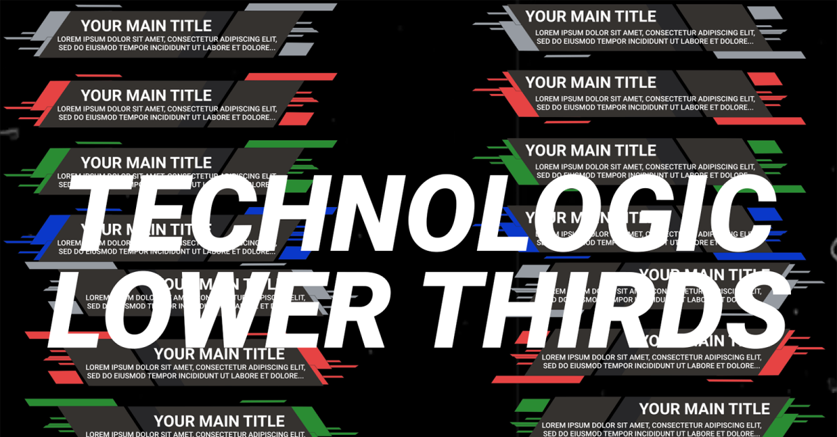 Technology Lower Thirds Pack #491602 - TemplateMonster