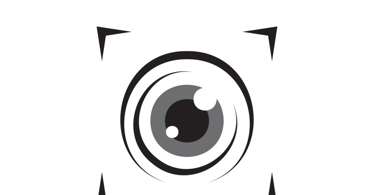 Foco ícone ilustração vetorial design Logo template v.11