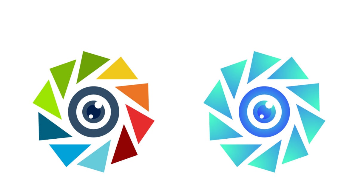 Foco ícone vetor ilustração design Logo template v.13