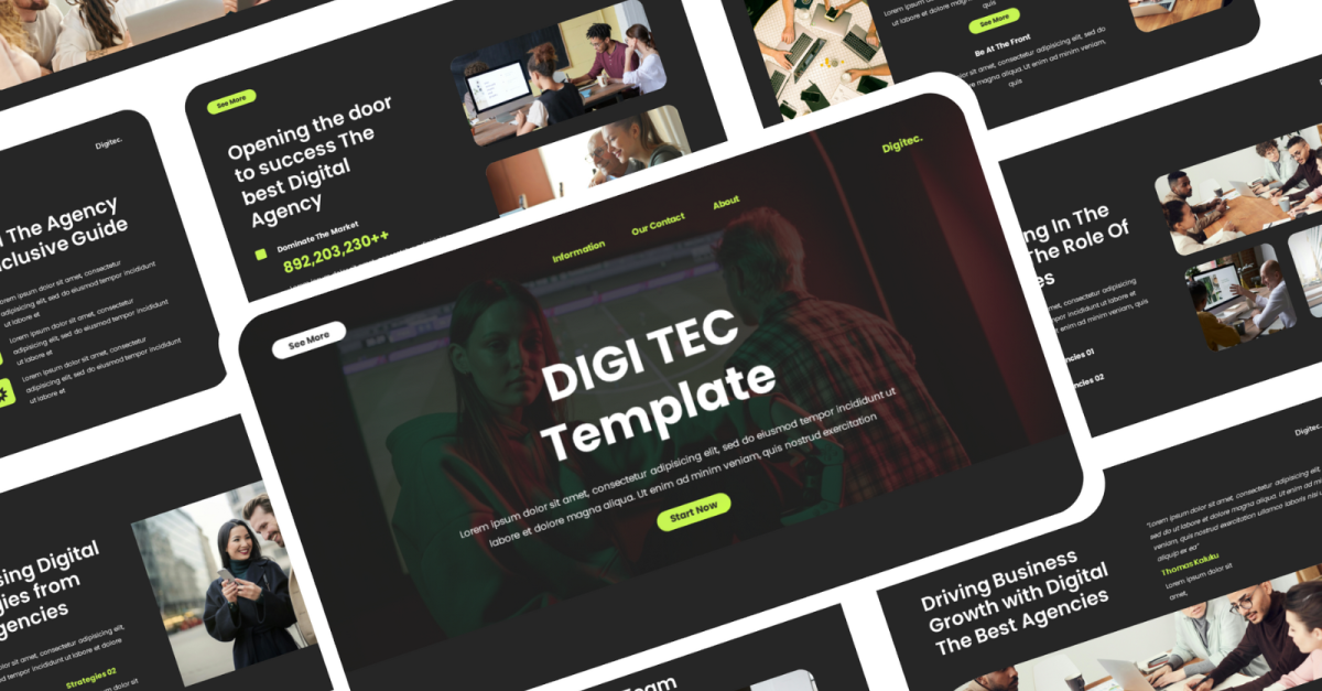 Digi - Technology Presentation #492222 - TemplateMonster