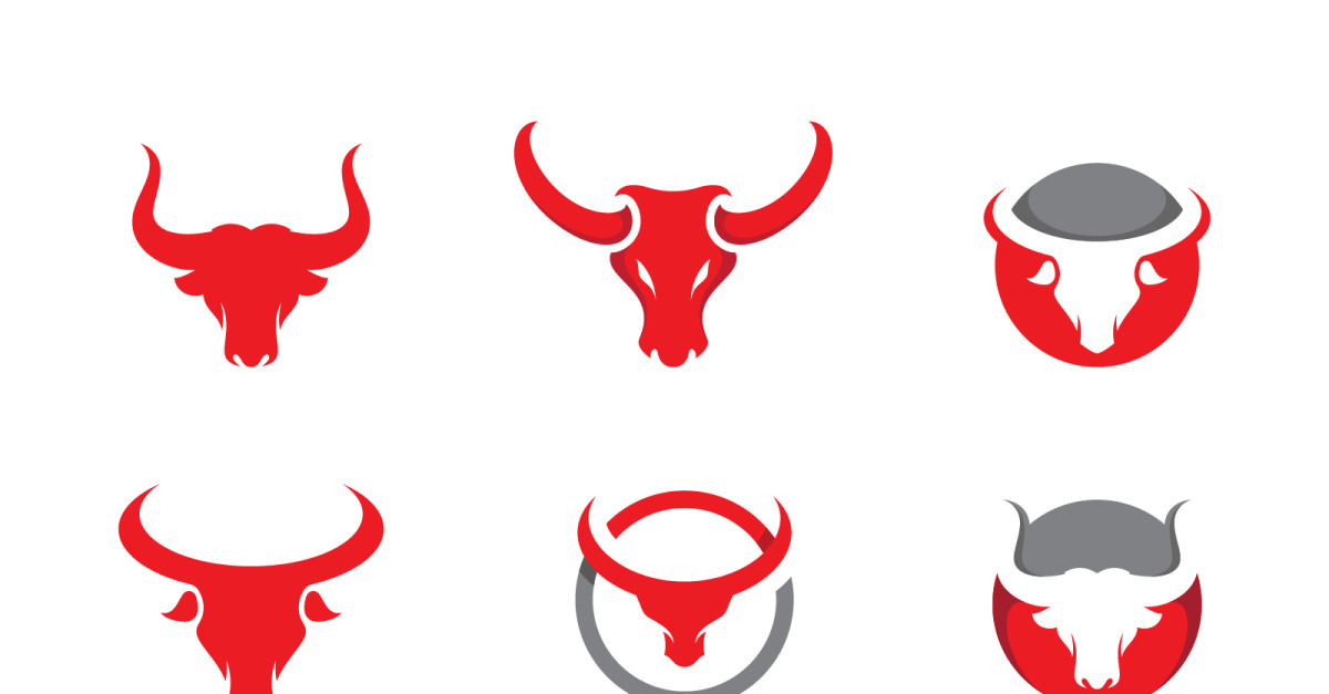 Taurus Logo vector icon illustration design template v.23