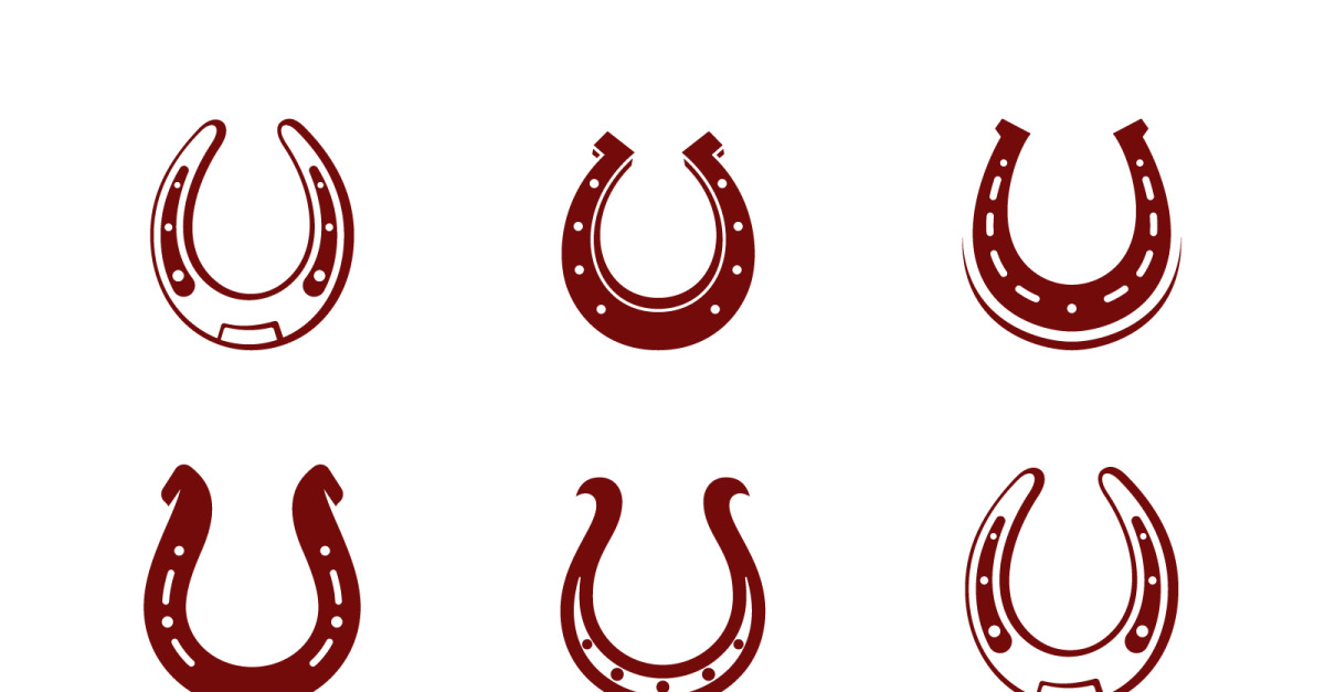 At nalı Vektör simgesi tasarım çizimi Şablon v.12