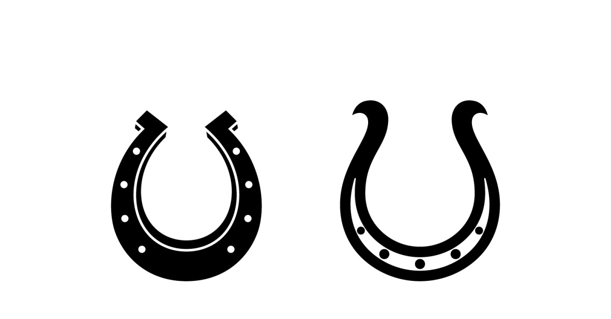 At nalı Vektör simgesi tasarım çizimi Şablon v.8