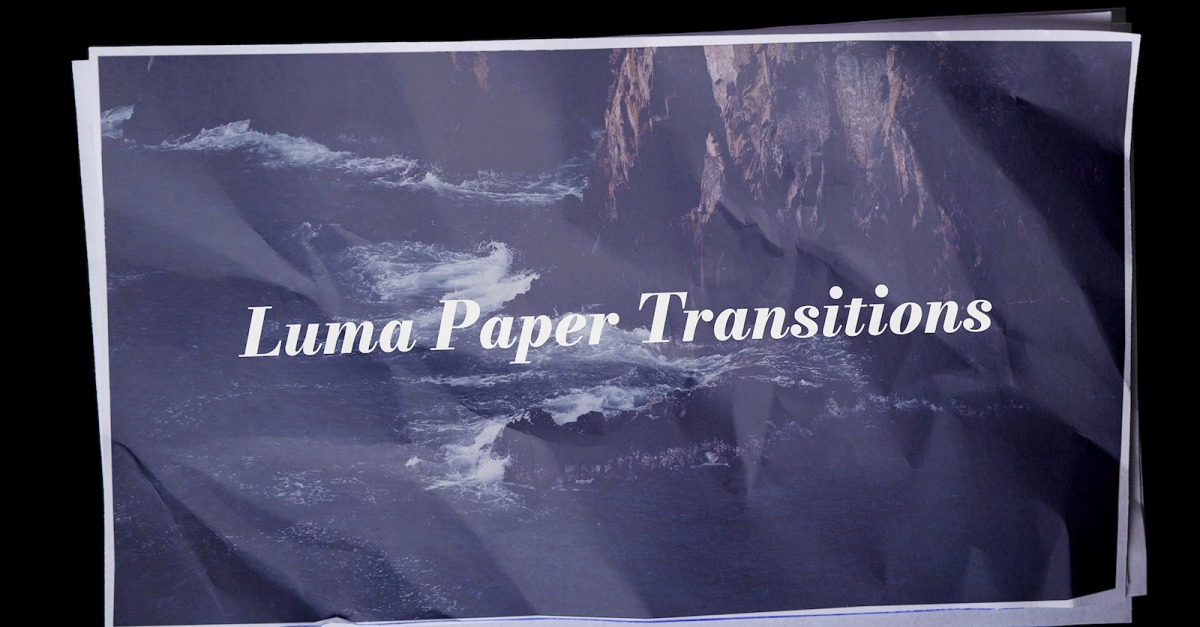Luma Paper Transitions | Premiere Pro - TemplateMonster