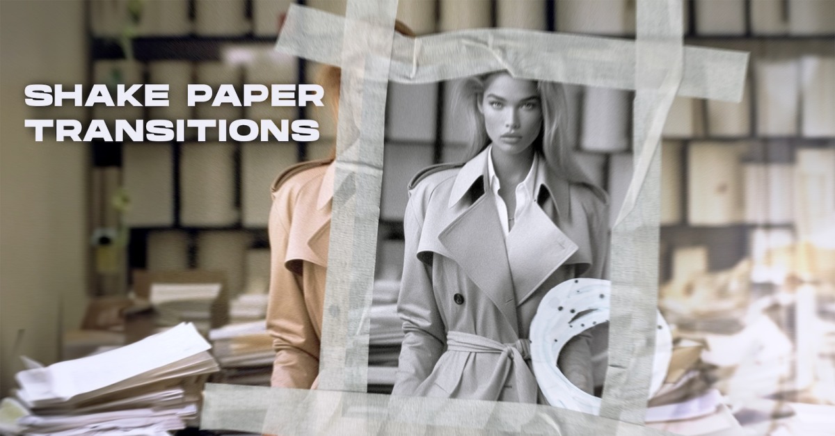 Shake Paper Transitions | After Effects - TemplateMonster