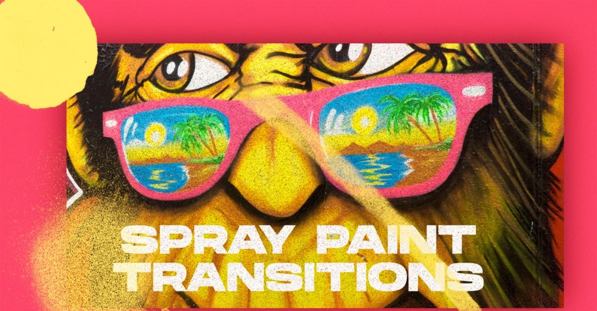 Spray Paint Transitions | Premiere Pro - TemplateMonster