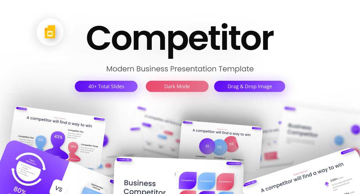 Competitor Business Section Google Slides Template