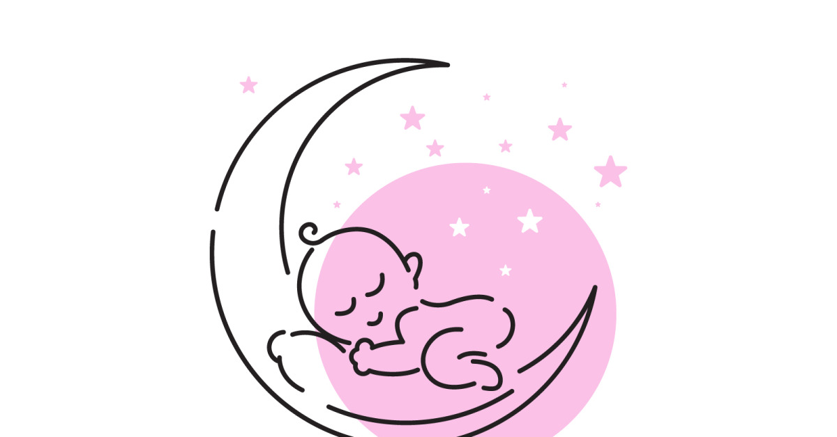 Cute baby Shop logo Vector icon design logo template v.2
