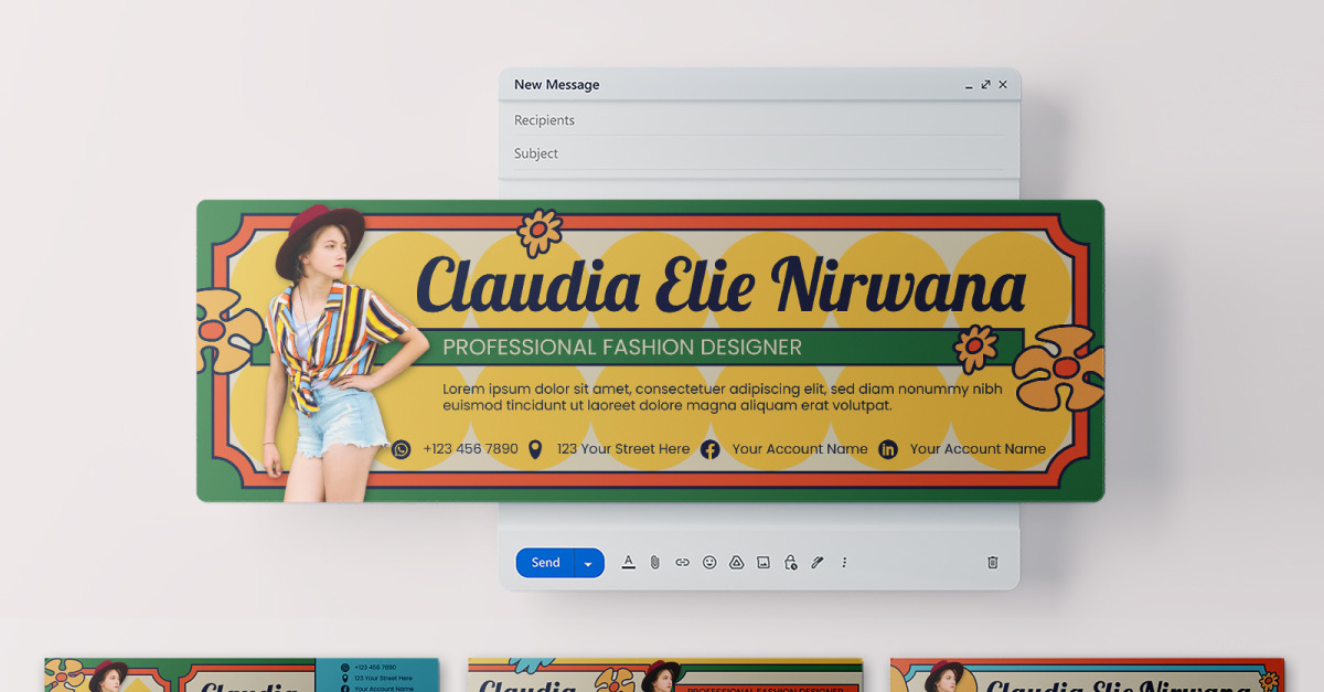 Retro Email Header Template #494034 - TemplateMonster