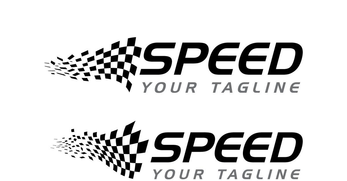 Race flag icon, simple design illustration Logo vector v.4
