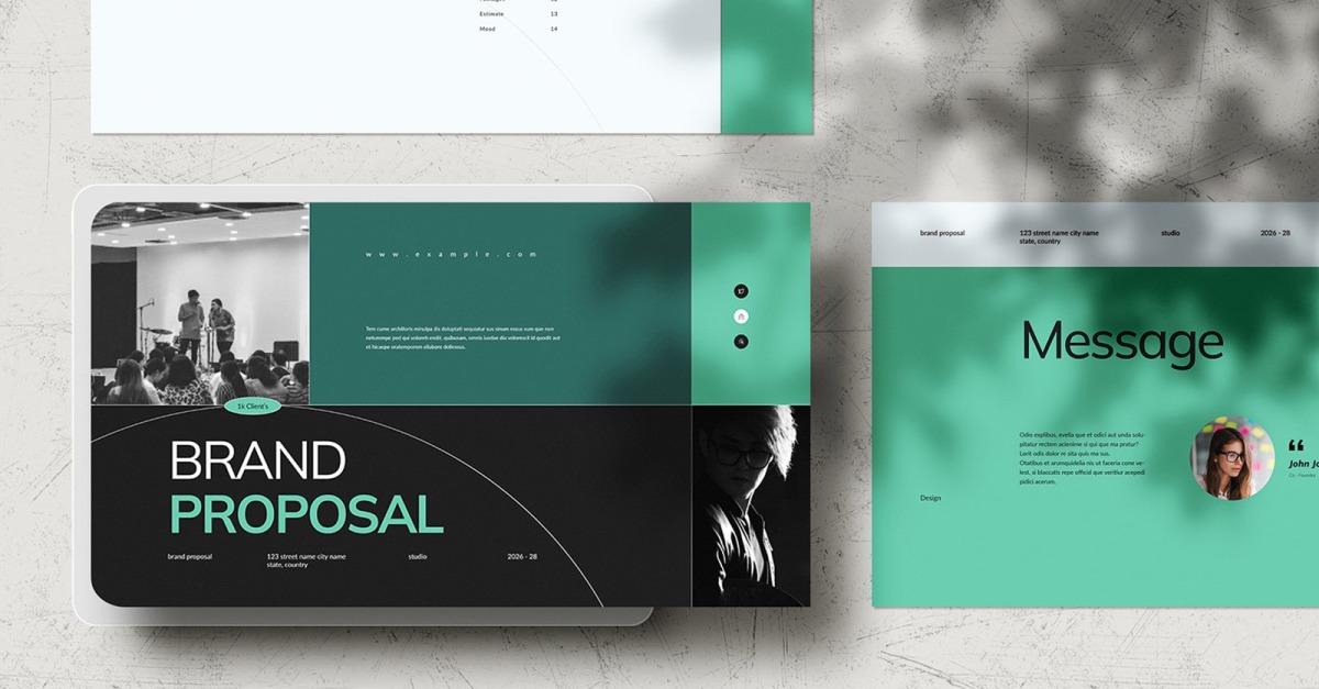 Modèle de proposition de marque InDesign - TemplateMonster