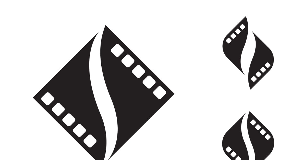 Movie film cinema icon vector Logo design illustration v.14