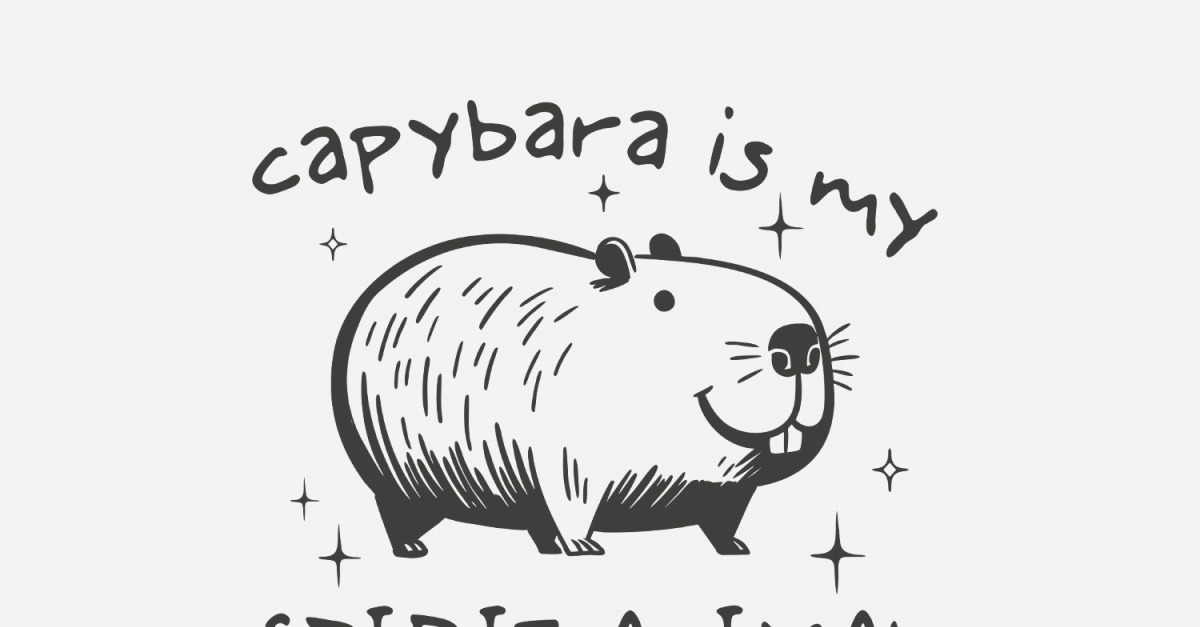 Capybara Spirit Animal PNG, Capybara Lover, Capybara Gift, Funny Quotes ...