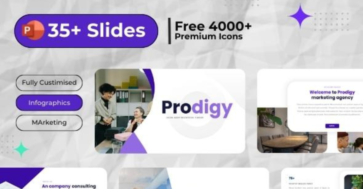Prodigy - Modello di presentazione dell'agenzia di marketing digitale