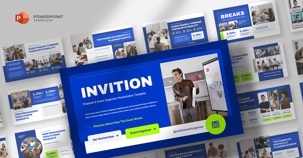 Convite - Proposta de Evento Powerpoint Template