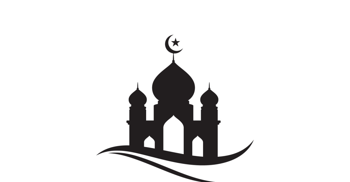 Islamic Building Mosque Logo Illustration design template v.3