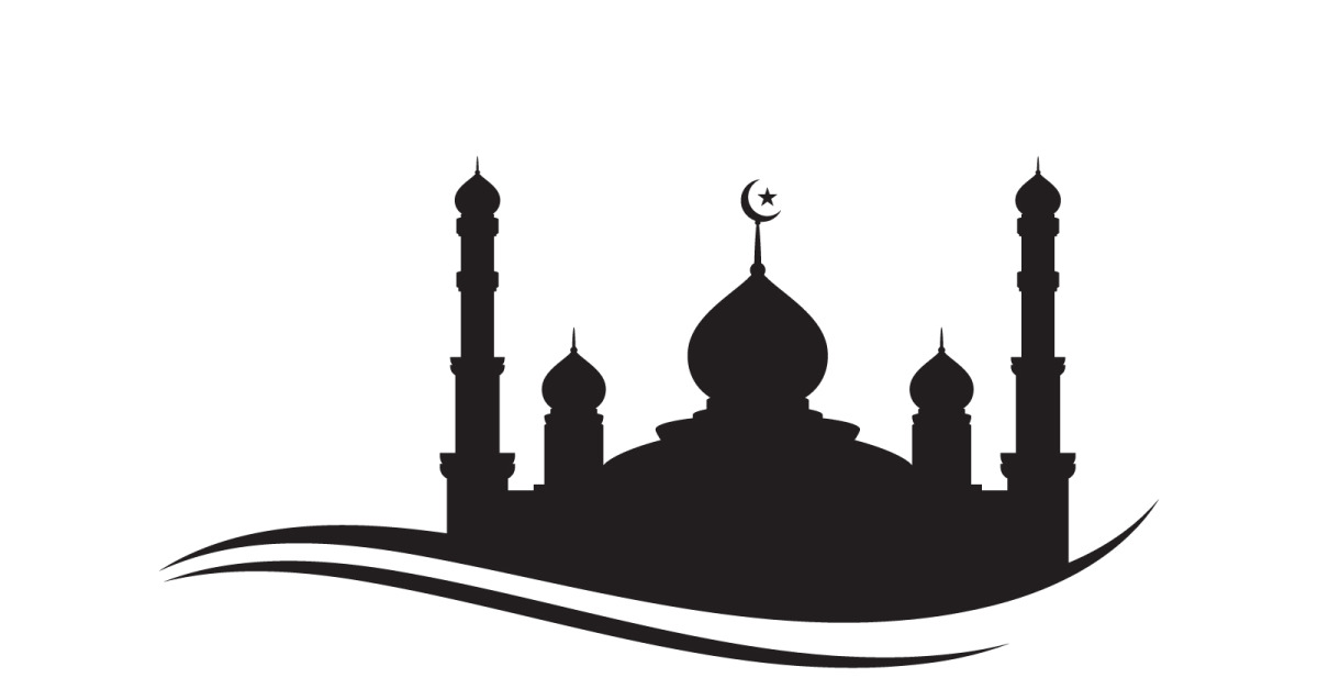 Islamic Building Mosque Logo Illustration design template v.10