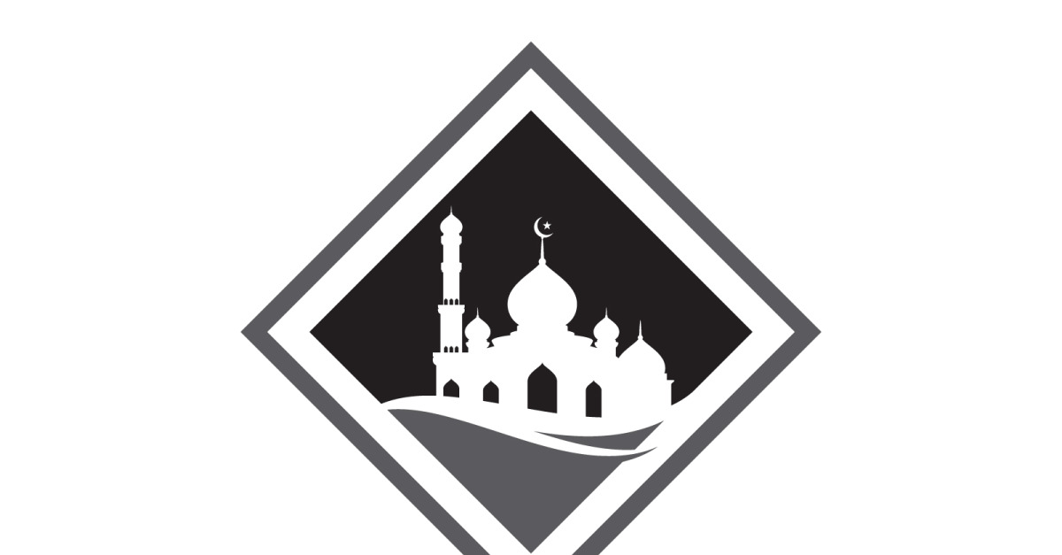 Islamic Building Mosque Logo Illustration design template v.11