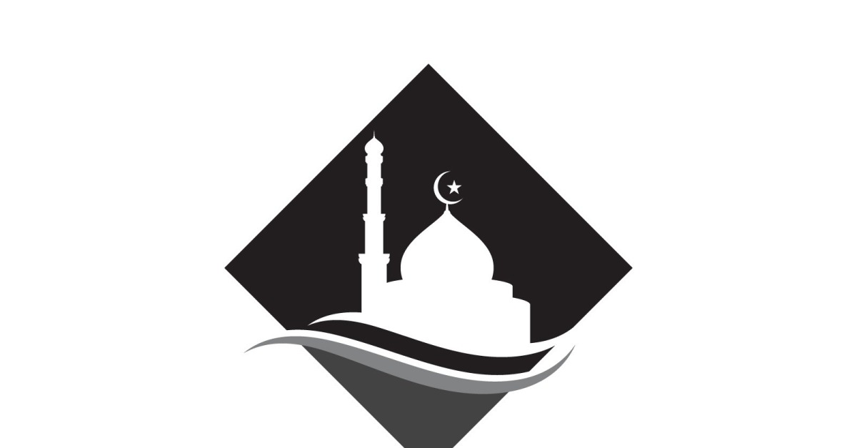 Islamic Building Mosque Logo Illustration design template v.13