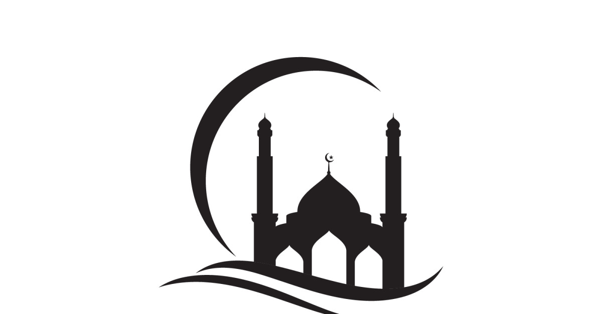 Islamic Building Mosque Logo Illustration design template v.8