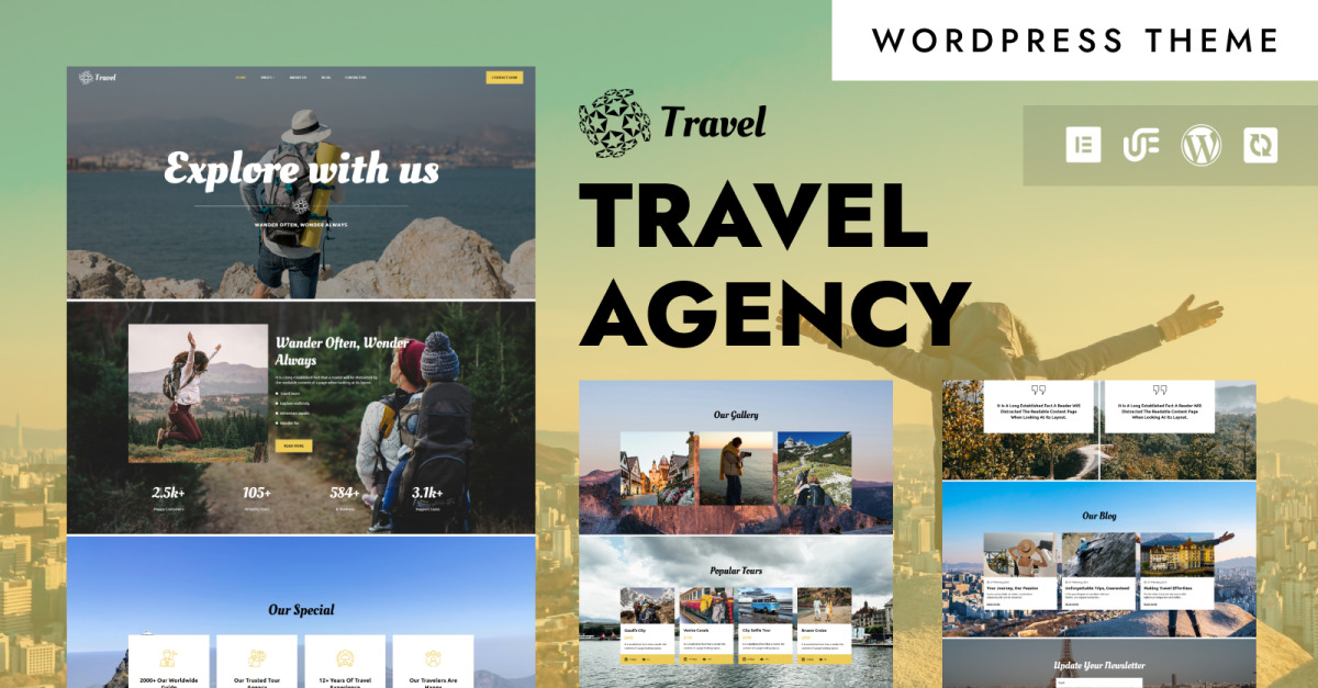 Voyage - Thème WordPress Elementor pour agence de voyages et de circuits